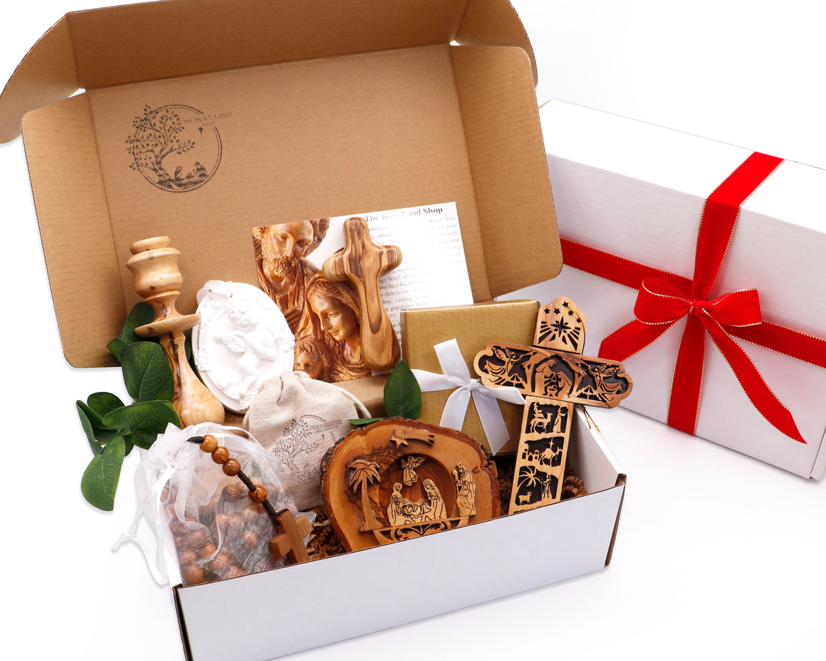 Christmas gift basket |Personalized Catholic Gift box |Religious gift ...