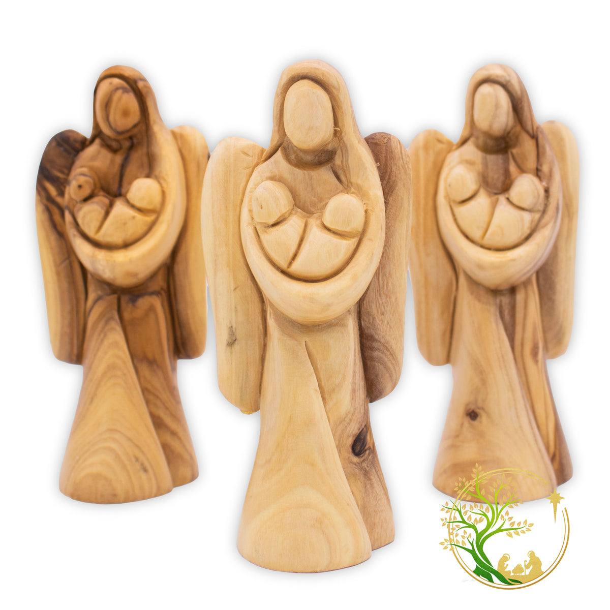 Guardian Angel Holding Baby Twins statue Nursery décor- Religious gift ...