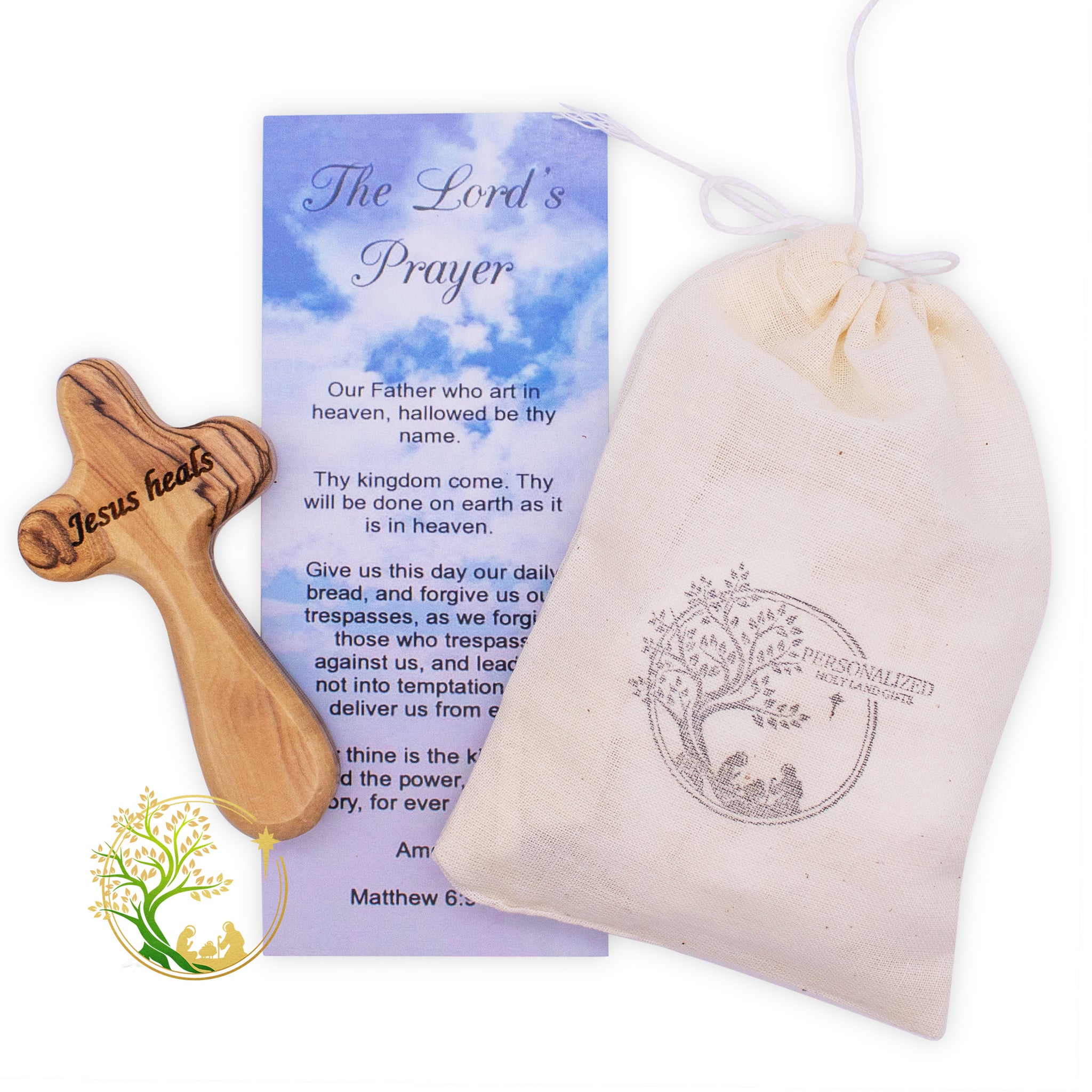 Comfort cross | Holy Land prayer Palm cross made of Olive wood | Handh ...