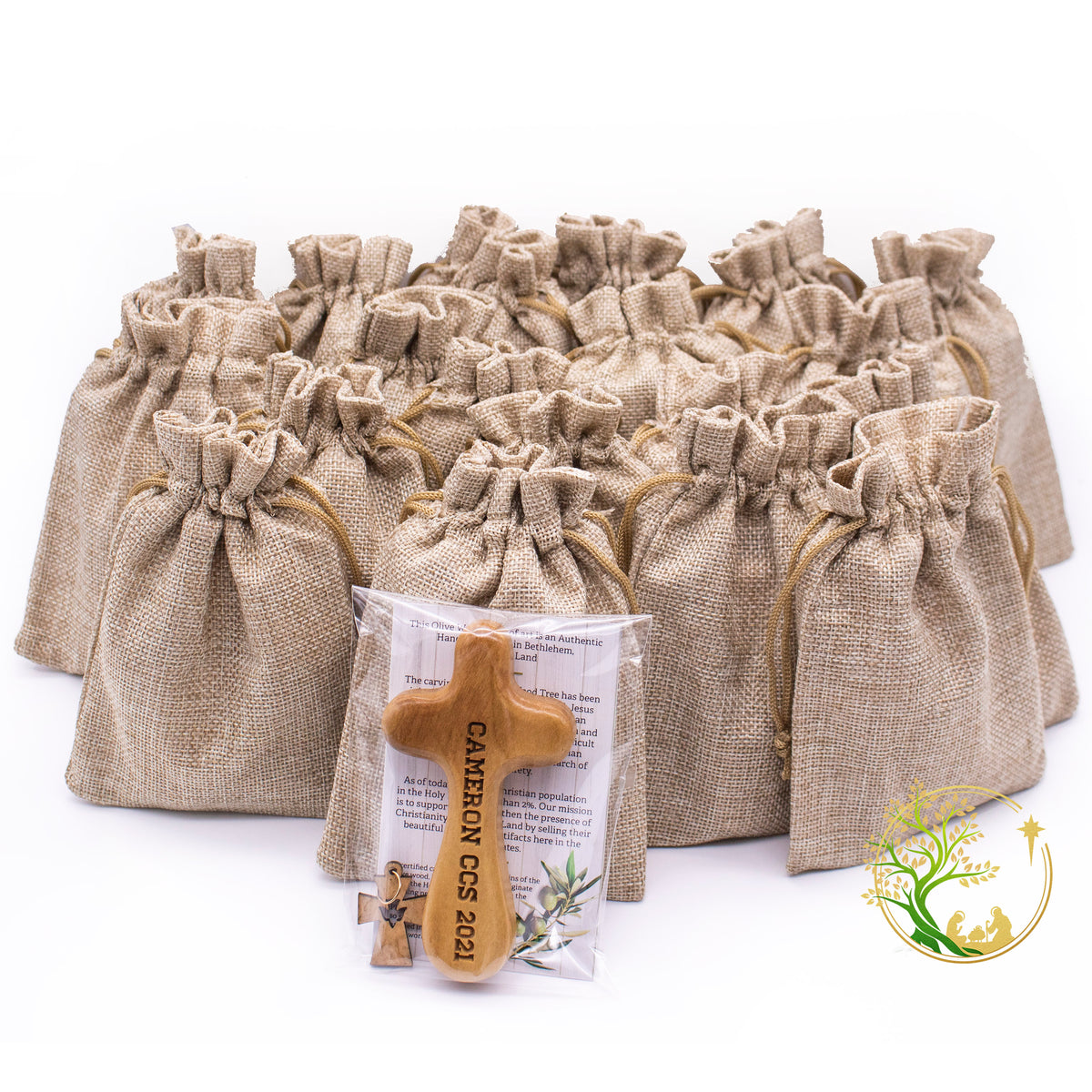 Personalized Olive Wood Comfort cross from the Holy Land – The Holy ...